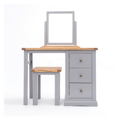 Rocca 3 Drawer Dressing Table Set Brass Knob | DIY at B&Q