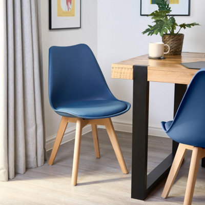 ROCCO TULIP DINING CHAIR - NAVY