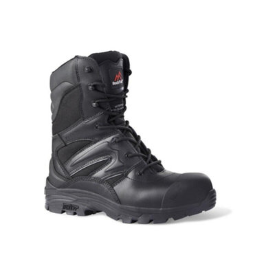 Rock Fall Titanium S3 black waterproof composite toe/midsole side zip ...