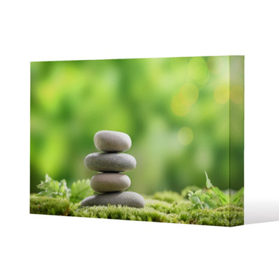 Rock Garden Stones (Canvas Print) / 127 x 101 x 4cm