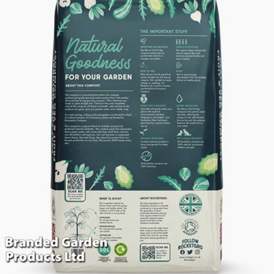 RocketGro Peat-Free Fruit & Veg Compost 50 Litre x 1 Unit