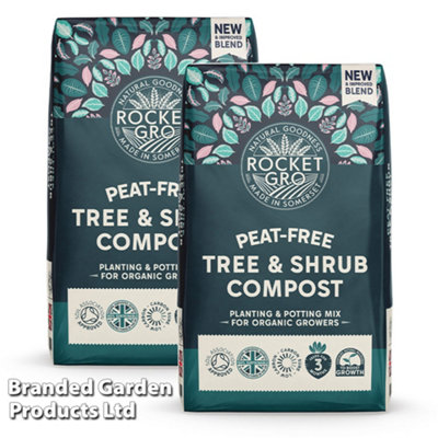 Shop RocketGro Peat-Free Tree & Shrub Compost 50 Litre x 2 Units