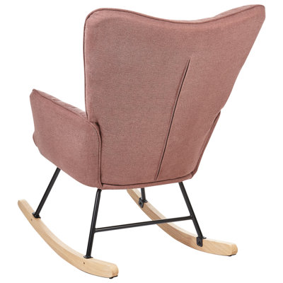 Rocking Chair OULU Fabric Pink