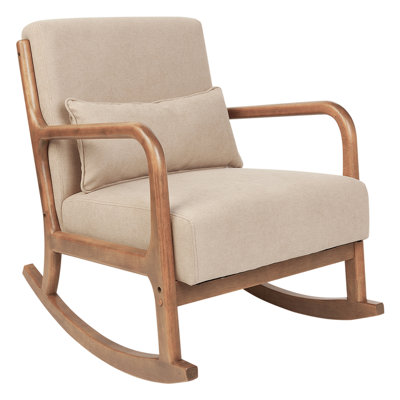 Rocking Chair SKOVDE Fabric Beige