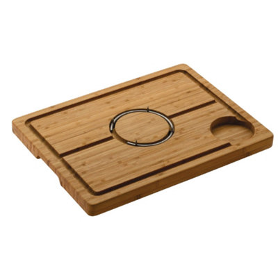Rockingham Forge Deluxe Spiked Bamboo Wooden Carving Board, Juice ...