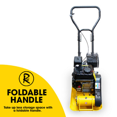RocwooD 14 Inch Petrol Wacker Compactor Plate 196cc Plus FREE Pad and ...