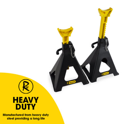 RocwooD 6 Tonne Axle Stand Set Including 2 Axle Stands