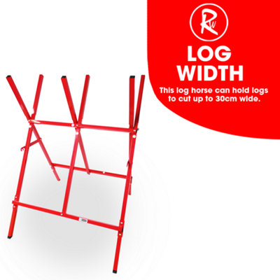 RocwooD Log Horse 100KG 30CM Logs Heavy Duty Foldable