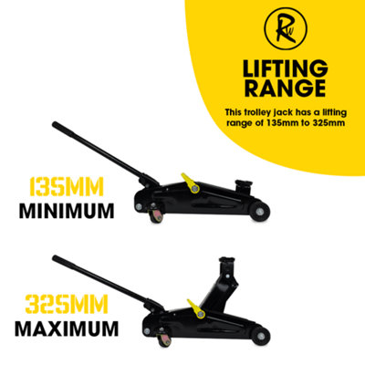 RocwooD Trolley Jack 2 Ton Tonne Hydraulic Car Garage