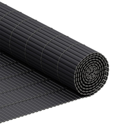 Rods Reinforced Windproof & Waterproof PVC Privacy Screen 300cm W x 200cm D