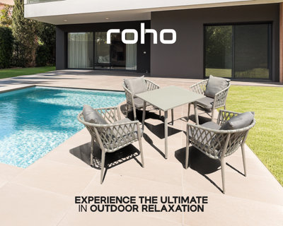 Roho Cadiz patio dining table and chairs