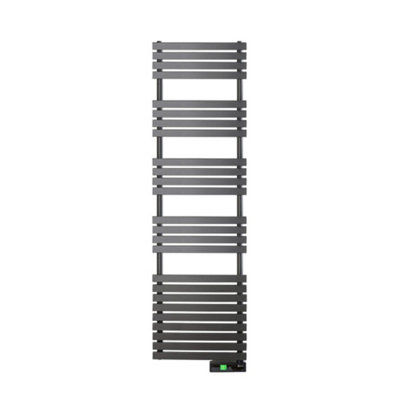 Rointe D Series 750W Wi-Fi Oval Electric Towel Rail 1804mm Graphite ...