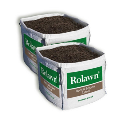 Rolawn Beds & Borders Topsoil Bulk Bag - 2 Bags - 1000 Litres | DIY at B&Q