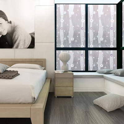 Roll of PVC Static Cling Window Privacy Film Decals