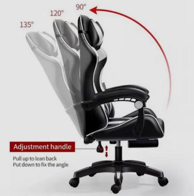 Roll over image to zoom in Gaming Chair Ergonomic Computer Chair Office ...