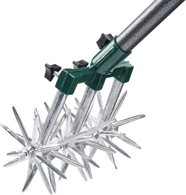 Rolling Cultivator Garden Tool - 18 Offset Blades with Adjustable ...