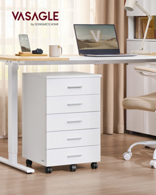 Rolling Filing Cabinet, Pedestal File Cabinet with Wheels, Printer ...
