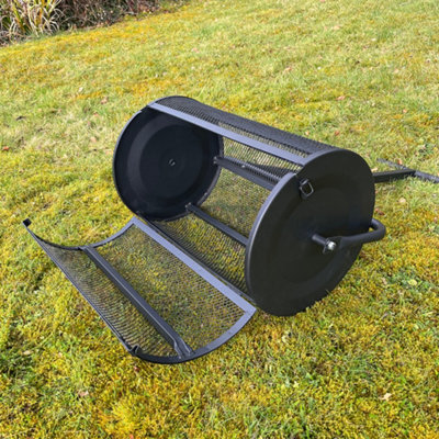 Rolling Garden Lawn Compost Spreader (70 Litre Capacity)