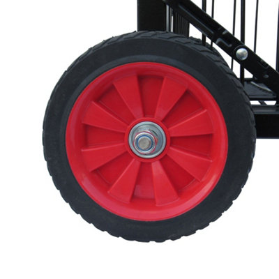 Rolling Saddle Rack Trolley Cart (Horse Tack Wheels Basket Dolly Carrier)