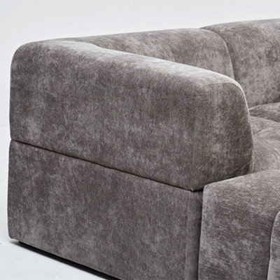 Rollo U-Shape Corner Sofa in Seol Battleship