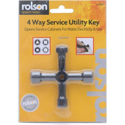 Rolson 22460 Allen Service Utility 4 Way Key