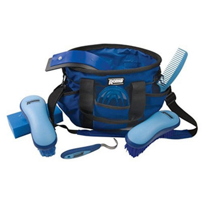 Roma Deluxe Soft Touch Carry Grooming Kit Blue (One Size) | DIY at B&Q