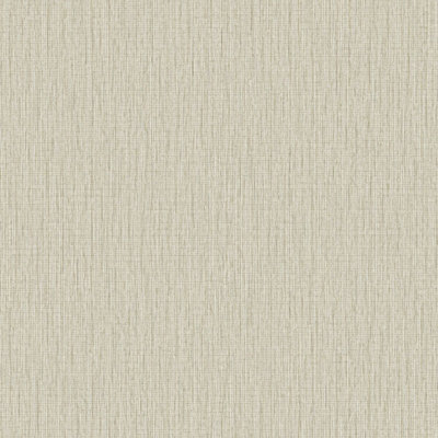 Roma Plain Texture Heavyweight Vinyl Wallpaper Beige / Gold World of ...
