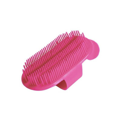 Roma Sarvis Plastic Horse Curry Comb Pink (L)