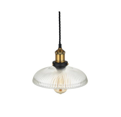 Romilly Dome Etched Glass French Style Bedroom Pendant Light - SE Home