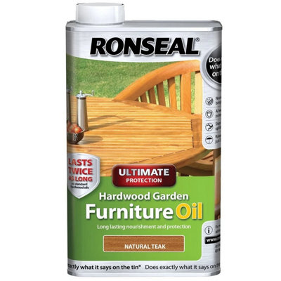 Ronseal Hardwood Furniture Oil Natural Teak 1L