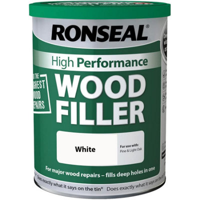 Ronseal High Performance Wood Filler White 1kg Structural Repair ...