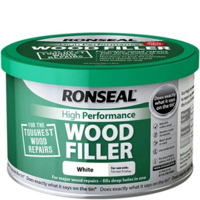 Ronseal High Performance Wood Filler White 275g - Two-Part Epoxy ...
