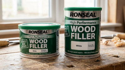 Ronseal High Performance Wood Filler White 275g - Two-Part Epoxy ...