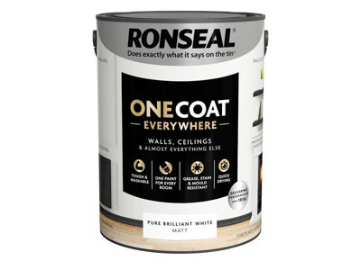 Ronseal KCB.7015103.20104.81 One Coat Everywhere Interior Paint Pure ...