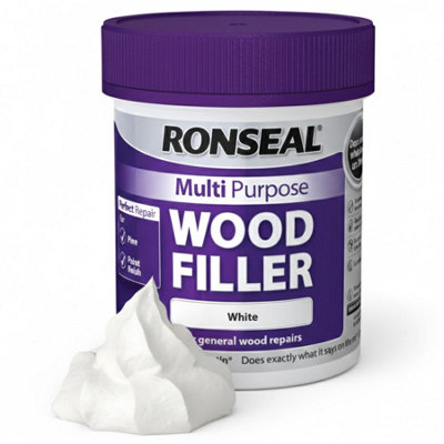 Ronseal Multi Purpose Wood Filler White 250g Interior Exterior Use ...