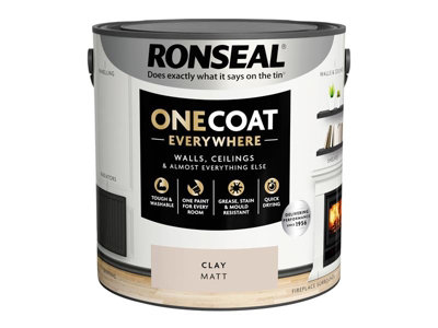 RONSEAL ONE COAT EVRYWHERE MATT PAINT 2.5L CLAY