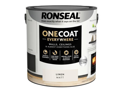 Ronseal One Coat Evrywhere Matt Paint 2.5L Linen