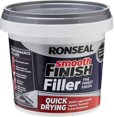 Ronseal Smooth Finish Filler Quick Drying White 600g Interior Repair ...