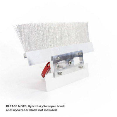 Roof Cleaning Tool, skyScraper Double Head & 30ft Telescopic Pole ...