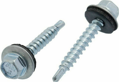 Roofing Screws Length: 35mm Hex Head Self-Drilling ( Pack of: 50 ) Roof ...