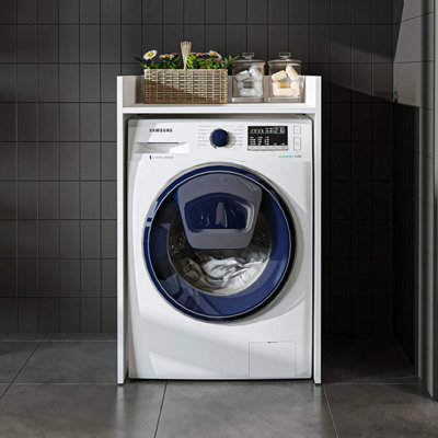 Roomart Derin Compact Washing Machine Cabinet with Worktop Surface ...