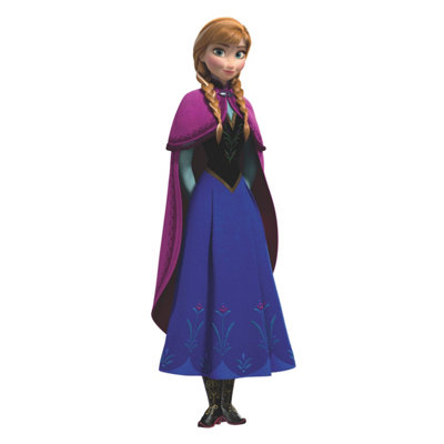 RoomMates Blue Frozen's Anna Giant Peel & Stick Wall Decals