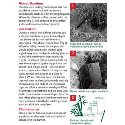Root Barrier for Bamboo Control System 4M Roll