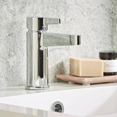Roper Rhodes Aim Mini Single Lever Mono Basin Mixer Tap Chrome & Click ...