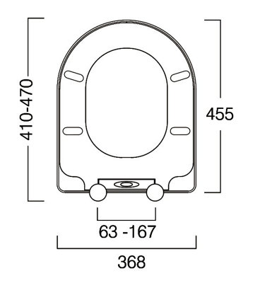 Roper Rhodes D Shaped District Soft Close Toilet Seat - Top Fix Quick ...