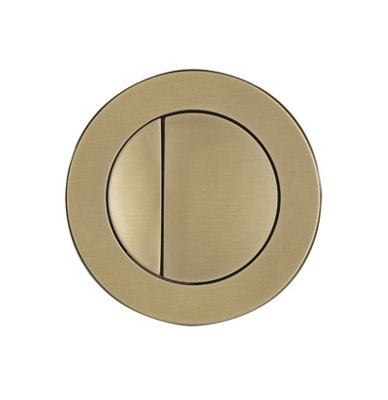 Roper Rhodes In Wall Concealed Cistern and Round BRUSHED BRASS Dual ...