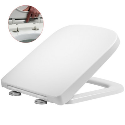 Roper Rhodes Linear Square Shaped Soft Close Toilet Seat - Top Fix ...