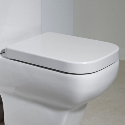 Roper Rhodes Linear Square Shaped Soft Close Toilet Seat - Top Fix ...