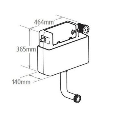 Roper Rhodes Torrent Concealed Dual Flush WC Toilet Cistern +Plaza S ...