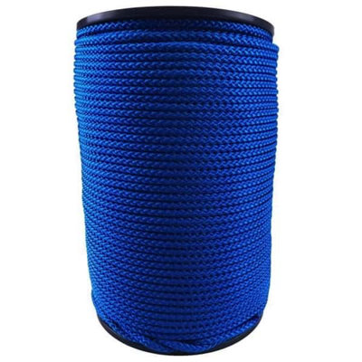 RopeServices UK 12mm Royal Blue Braided Polypropylene Rope x 15 Metres